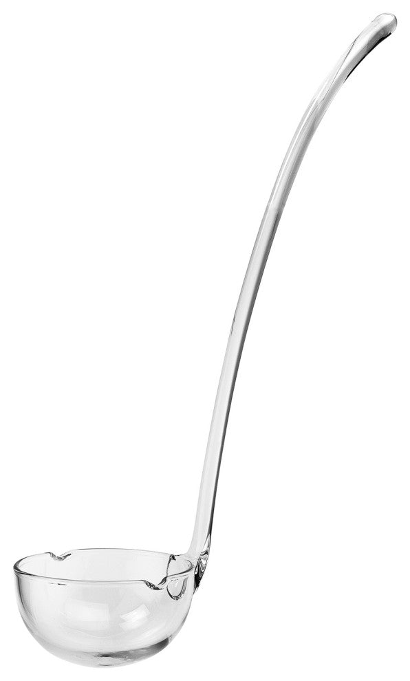 HomeRoots Mouth Blown Lead Free Crystal Gravy Dressing or Punch Ladle