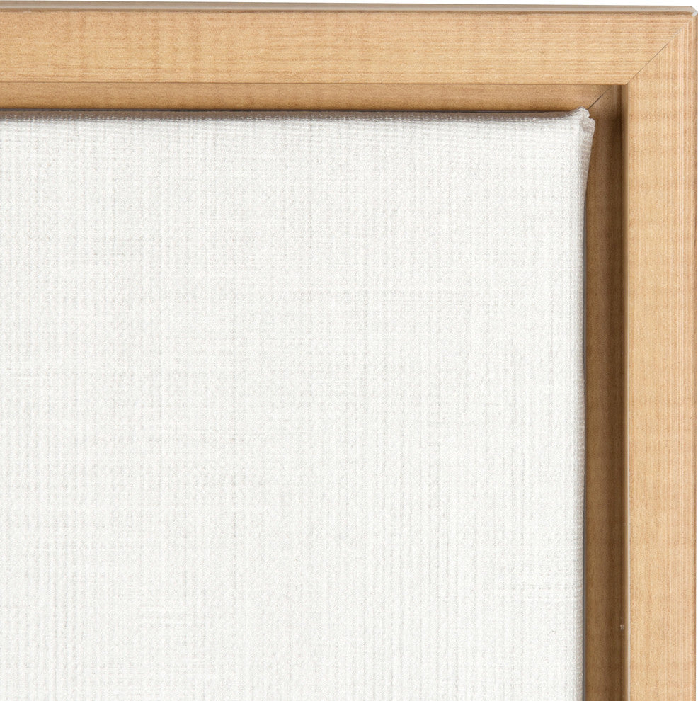 Sylvie Fox Portrait Natural Framed Canvas Wall Art by Simon Te Tai