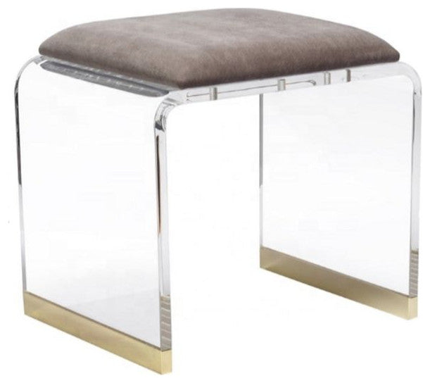 Brynn Stool, Acrylic Ottoman