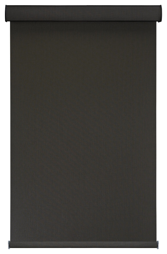 Linen Avenue Custom Cordless Cassette 1% Solar Roller Shade, 34Wx66H S