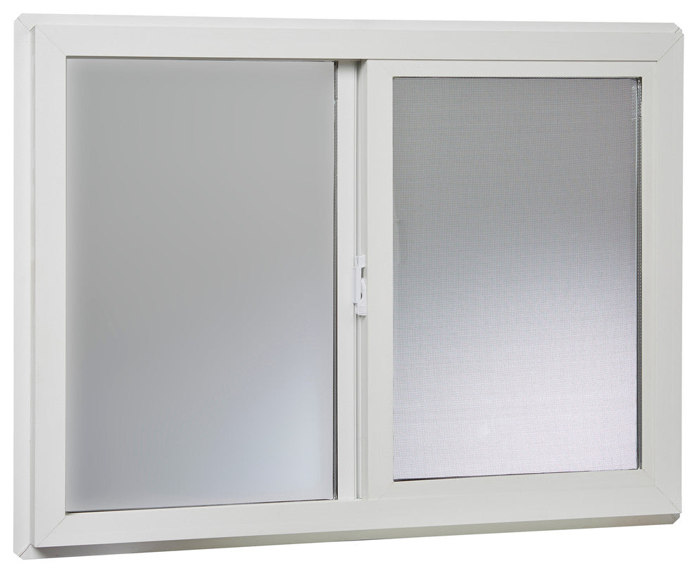 32" x 24" Vinyl Left, Hand Sliding Window with Dual Pane Insulated Gla