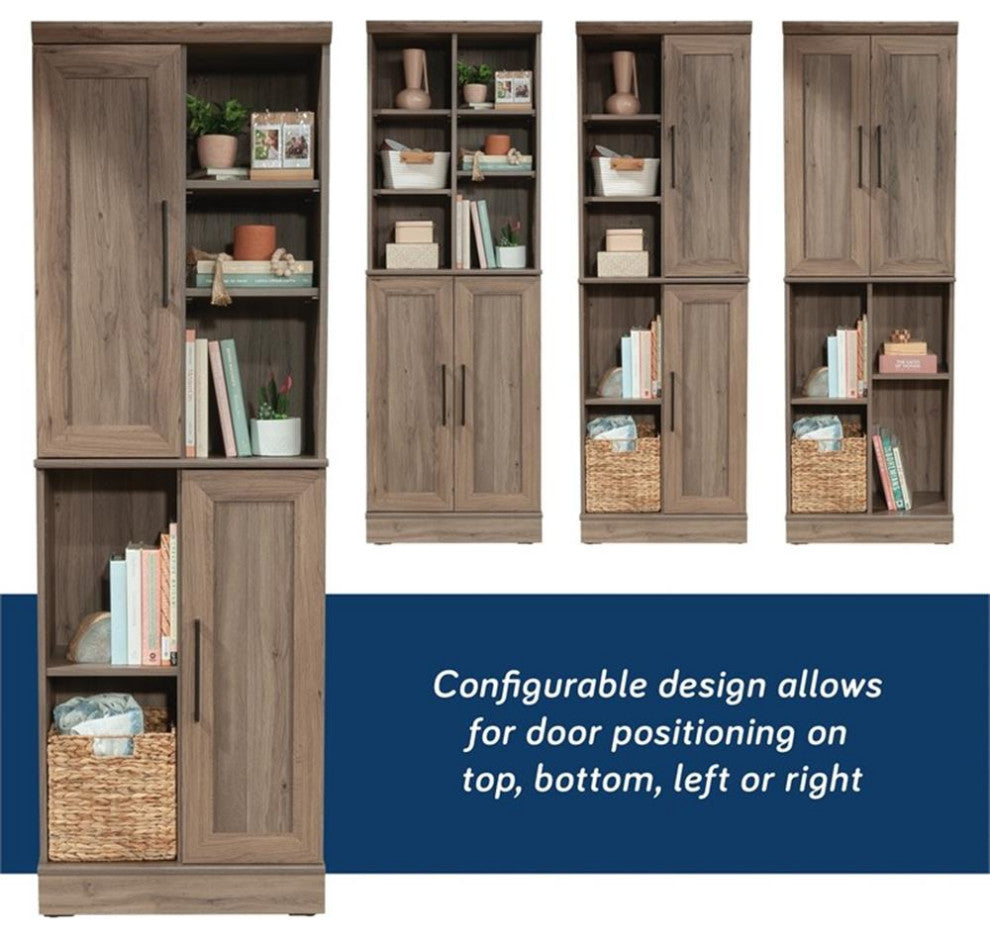 Sauder Homeplus Engineered Wood Storage Cabinet in Salt Oak Finish