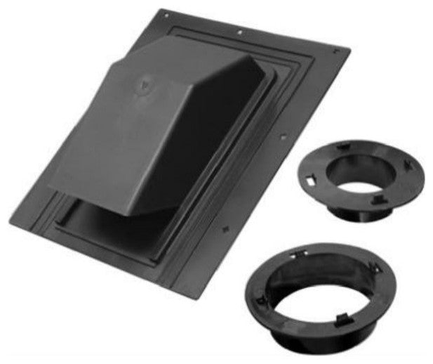 Lambro 354R Black Plastic Roof Cap, 4"