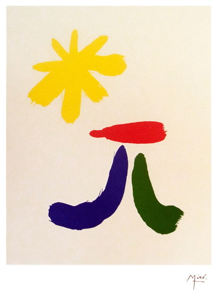 Joan Miro Illustrated Poems-"parler Seul" Xiv Artwork