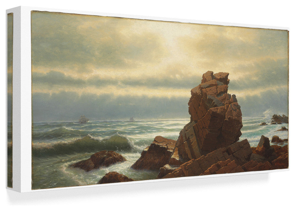 William Stanley Haseltine 'Pulpit Rock, Nahant, 1865' Canvas Art
