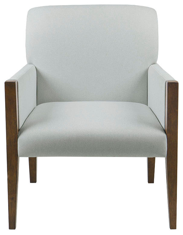 Martha Stewart Remo Contemporary Upholstered Accent Lounge Chair, Ligh