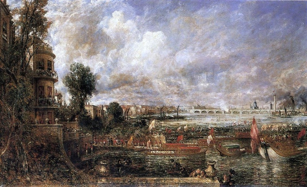 John Constable The Opening of Waterloo Bridge Wrapped Canvas