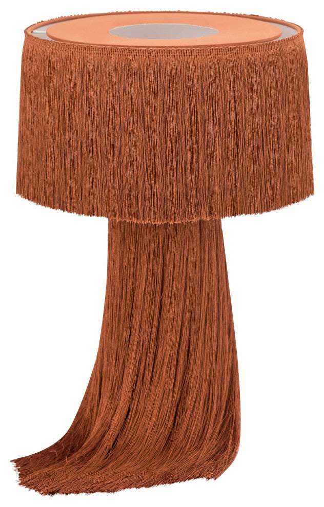 Atolla Tassel Table Lamp, Brick
