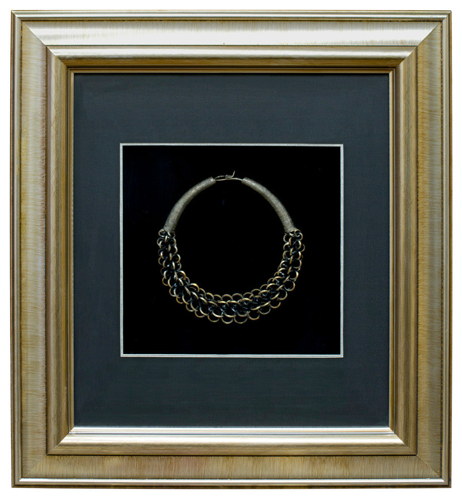 Miao Chinese Jewelry Chain Necklace Shadow Box