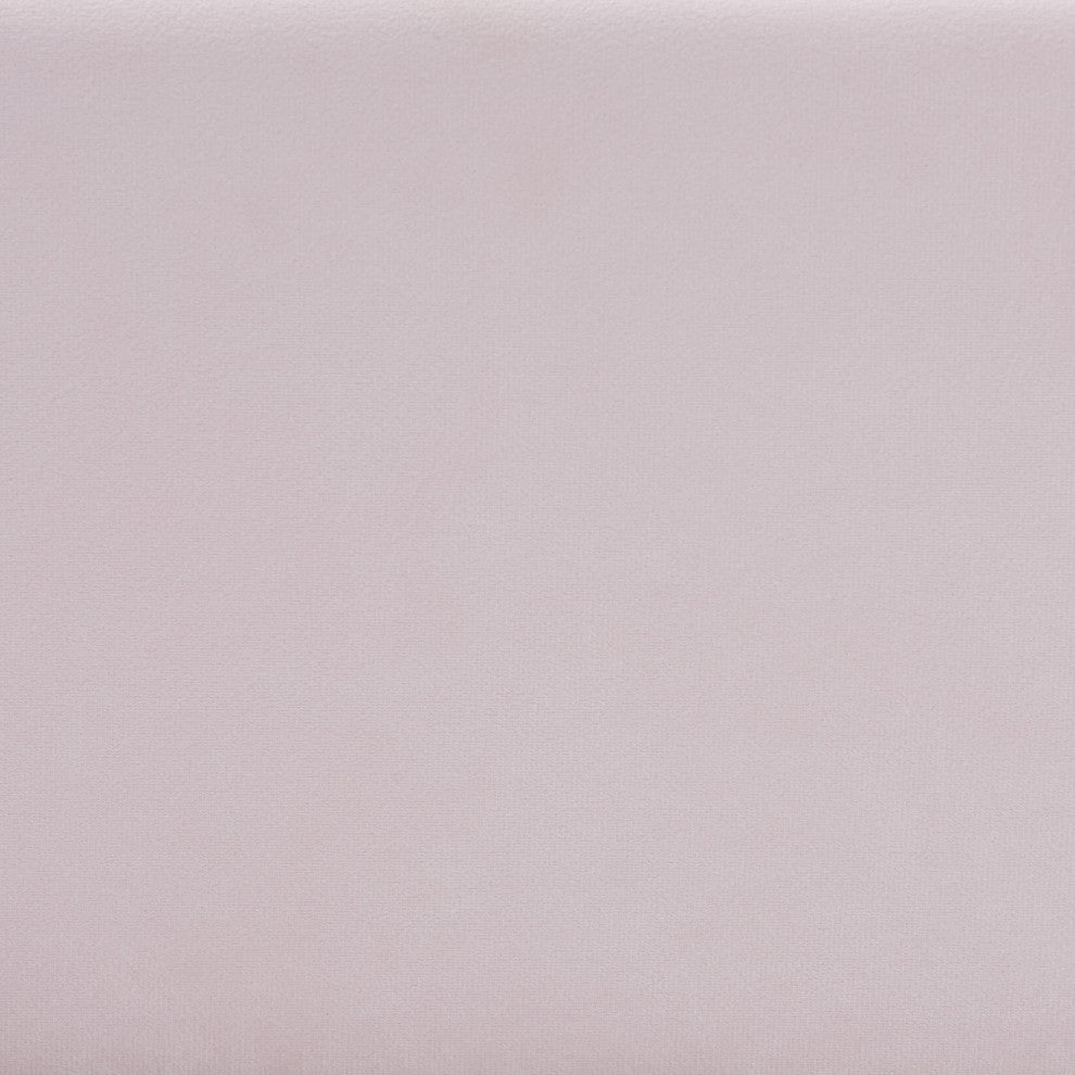 Mansi Modern Light Pink Velvet Fabric Upholstered Full Size 2-Drawer D