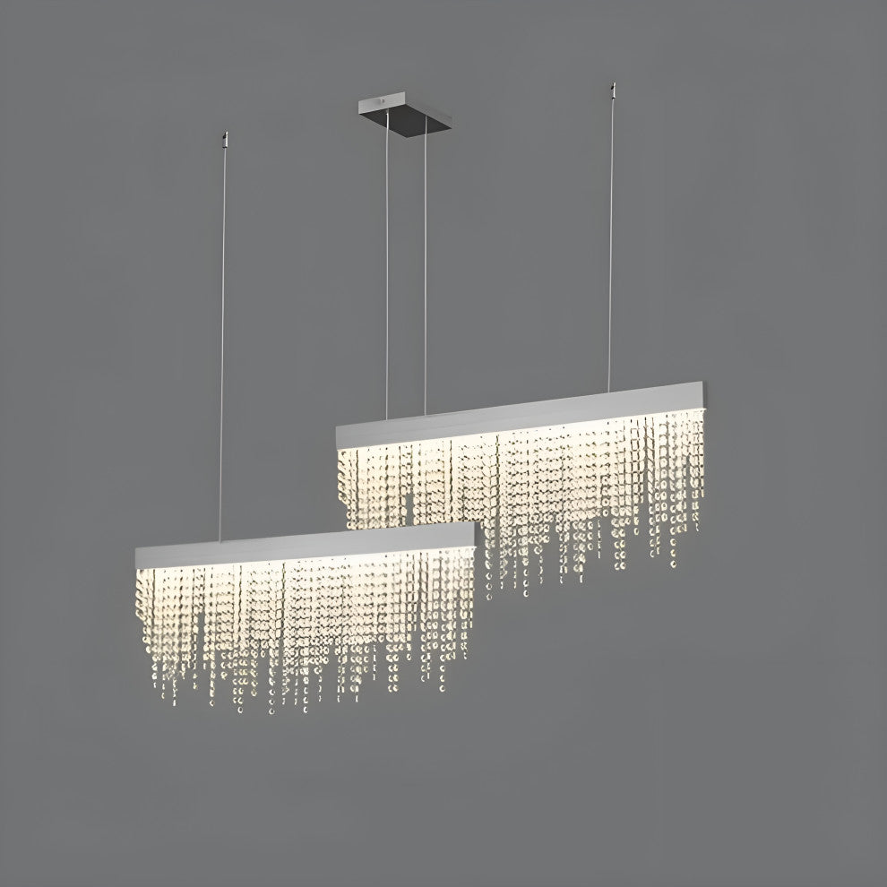 Ailano | Splendid Creative Raindrops Shining LED Crystal Chandelier, B