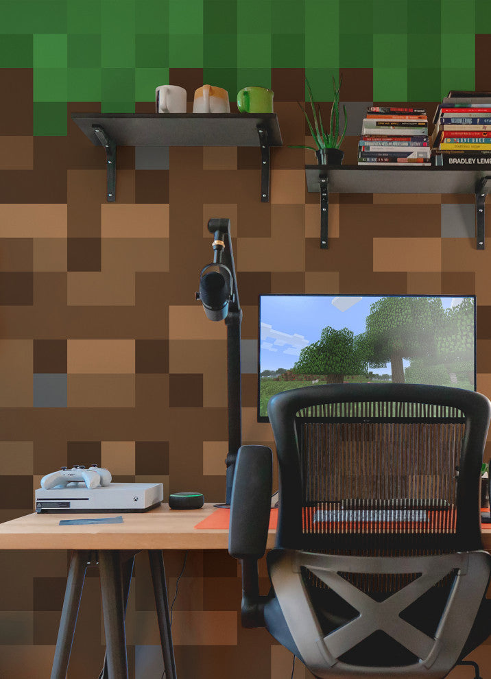 Minecraft Blocks Peel & Stick Wallpaper Mural