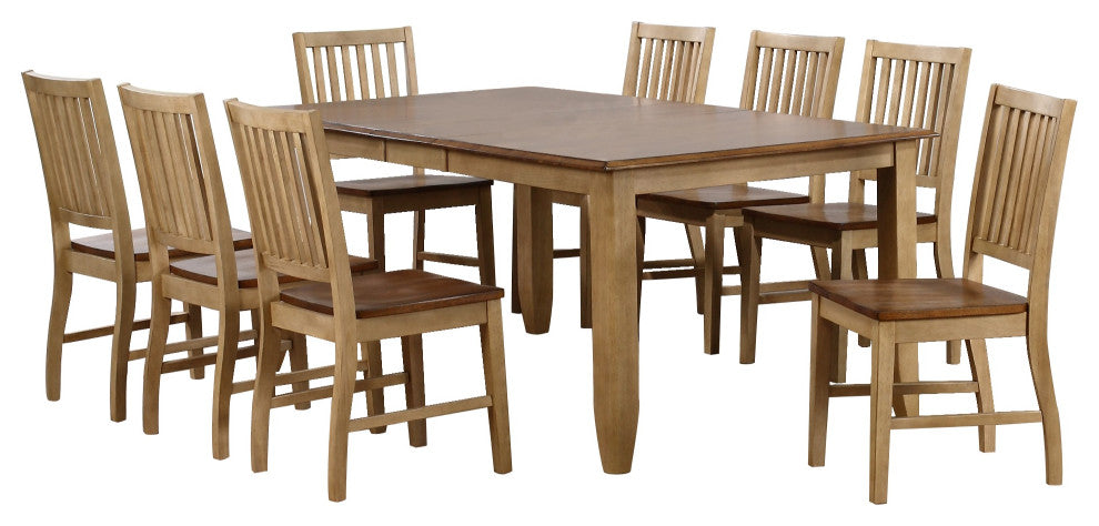 Brook 9 Piece 72" Rectangular Extendable Table Dining Set | Seats 8