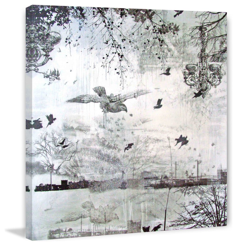 "Peripheral Collage" Print on Canvas by Tracy Silva Barbosa