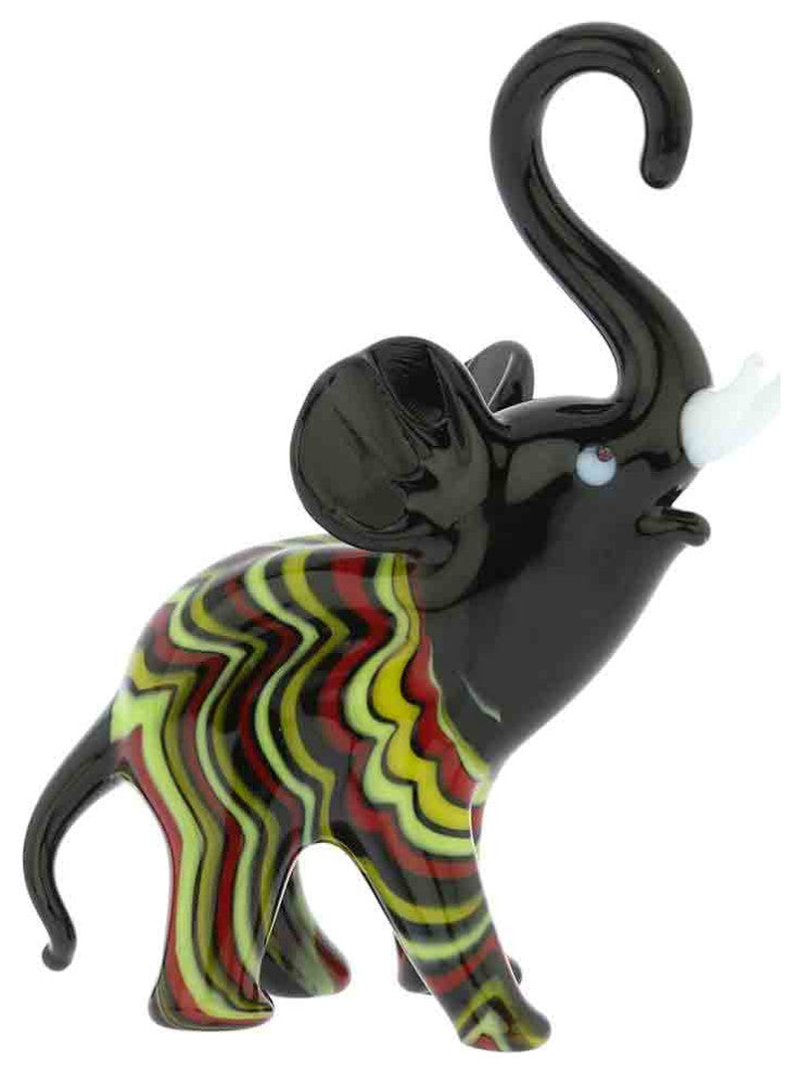 GlassOfVenice Murano Glass Festooned Elephant