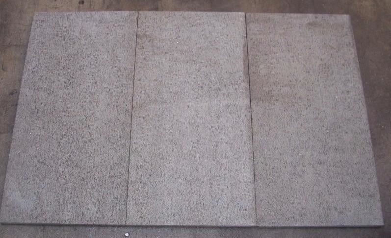 Basalt Gray Basalt Tiles, Chiseled Finish, 12"x24", Set of 40