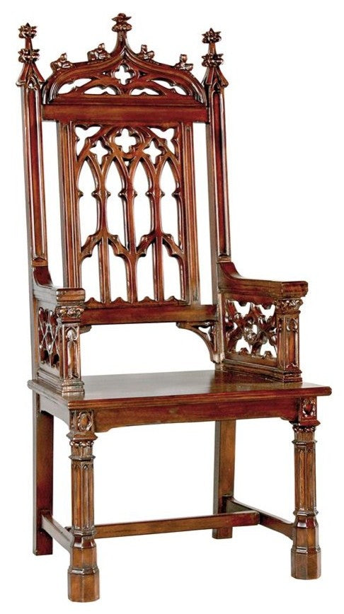Design Toscano Gothic Tracery Cathedral Chair