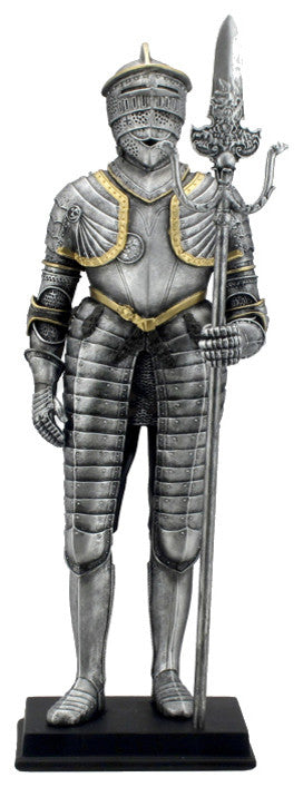 Medieval Armor With Knee-Length Tasset and Partisan, Knights and Warri