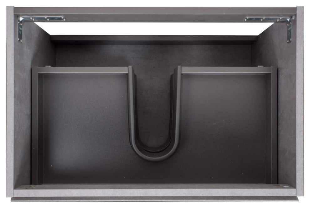 CBI Angela 24" Wall-Mount Bath Vanity, Cement Gray