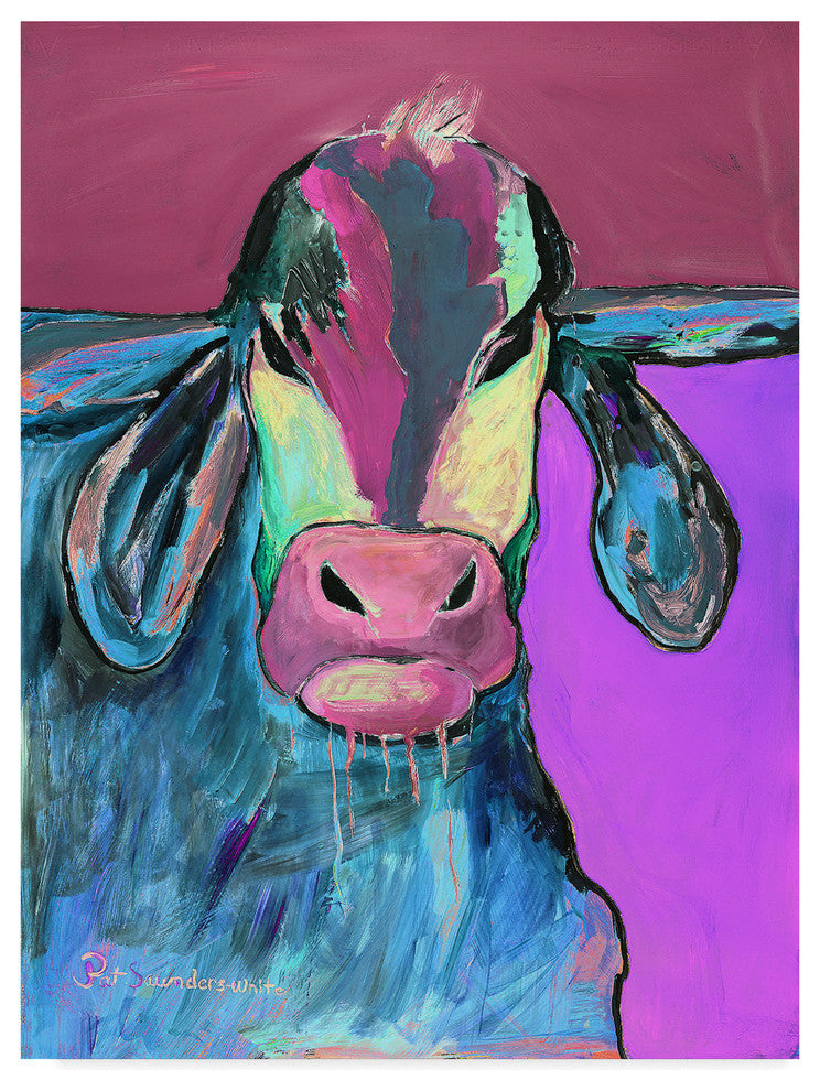 "Color Series Bull Drool 2" by Pat Saunders-White, Canvas Art