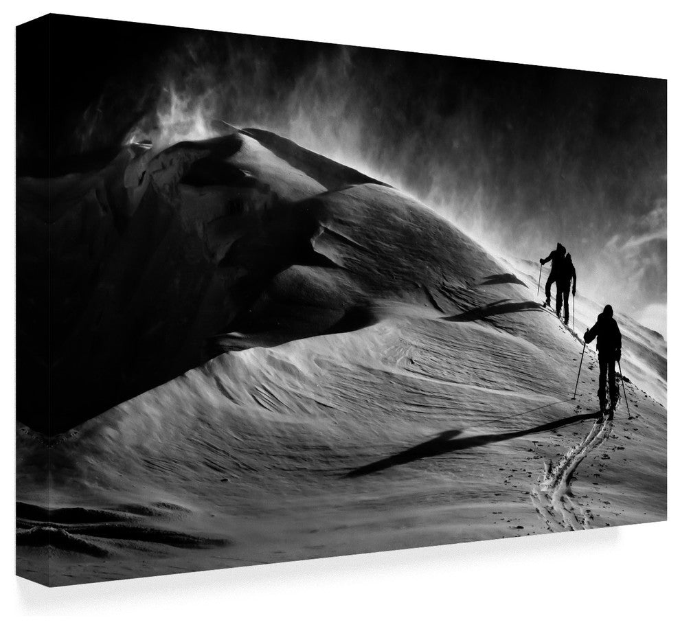 Sandi Bertoncelj 'Windy Mountain' Canvas Art, 19"x12"