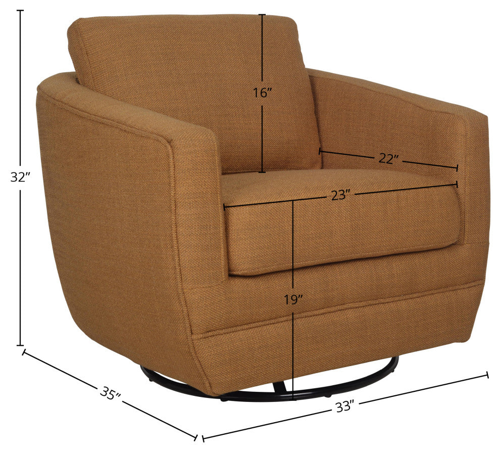 Baltimo Swivel Glider, Gold