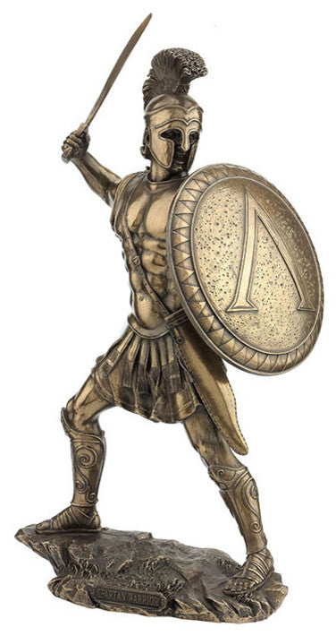 Spartan Warrior With Sword and Hoplite Shield Knights and Warriors St