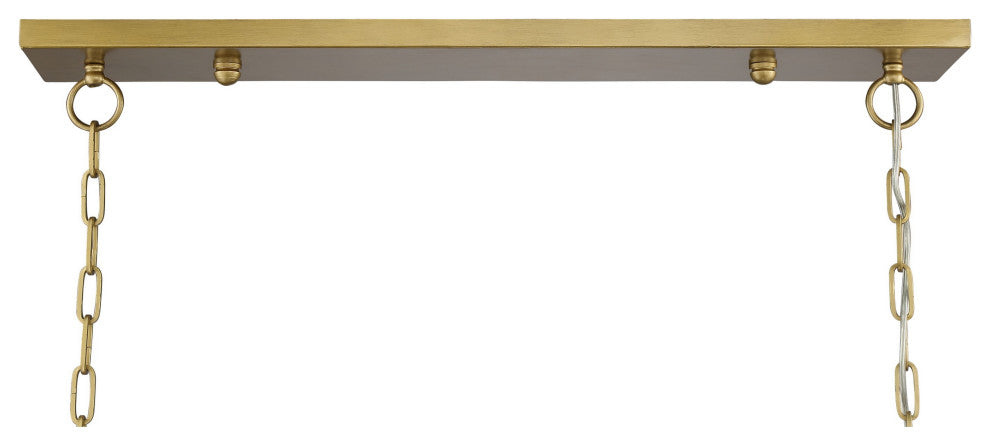 Ormand 5-Light Brass Linear Kitchen Island Pendant