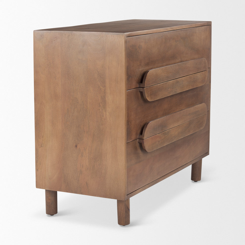Astrid Medium Brown Solid Wood Cabinet