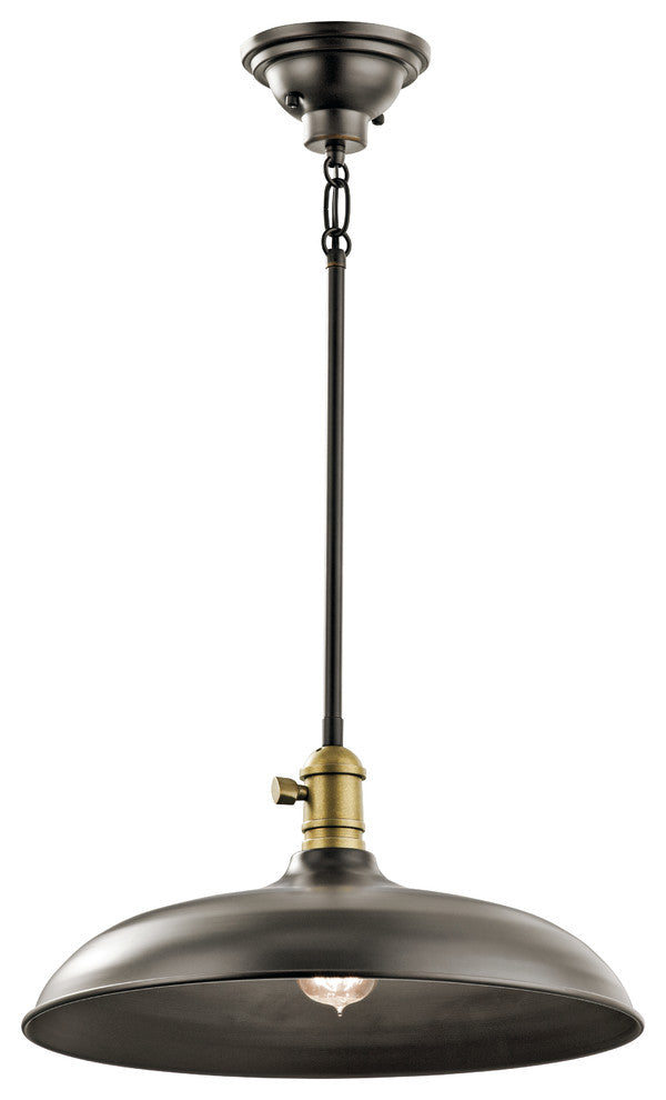 Traditional Cobson Pendant/Semi Flush, Olde Bronze