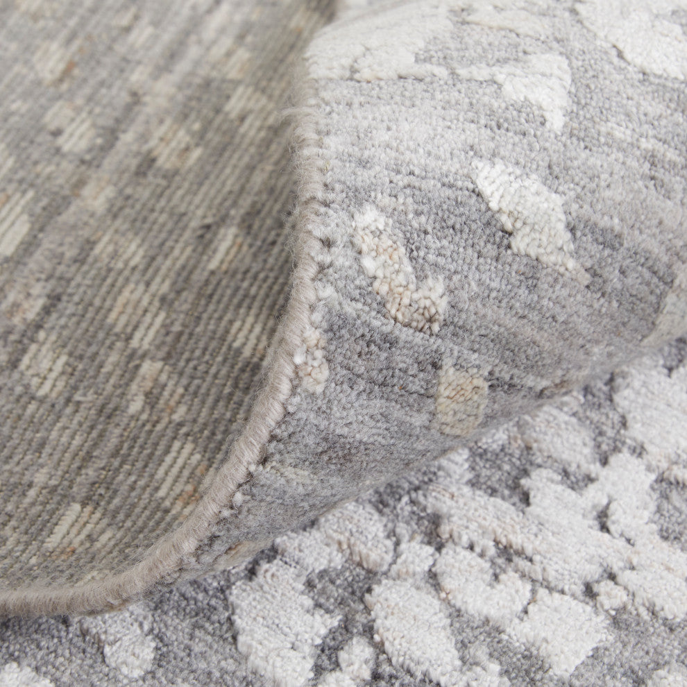 Kinton Modern Abstract Gray 5'x8' Area Rug