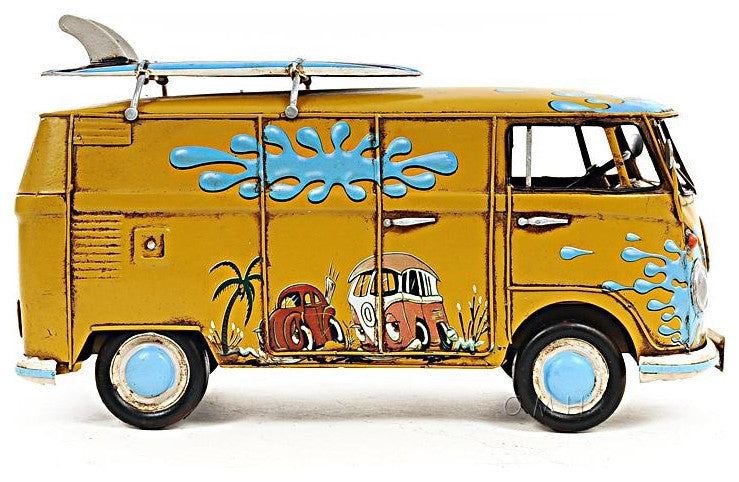 Vintage 1967 Vw Bus Model, Union Jack Theme