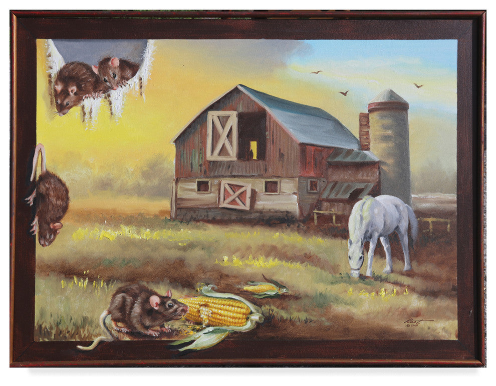 "Rats" by D. Rusty Rust, Canvas Art