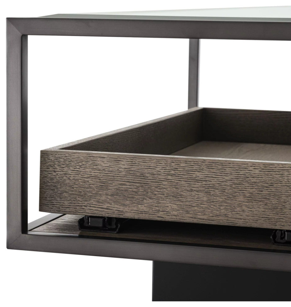 Bronze Framed Glass Coffee Table | Eichholtz Roxton