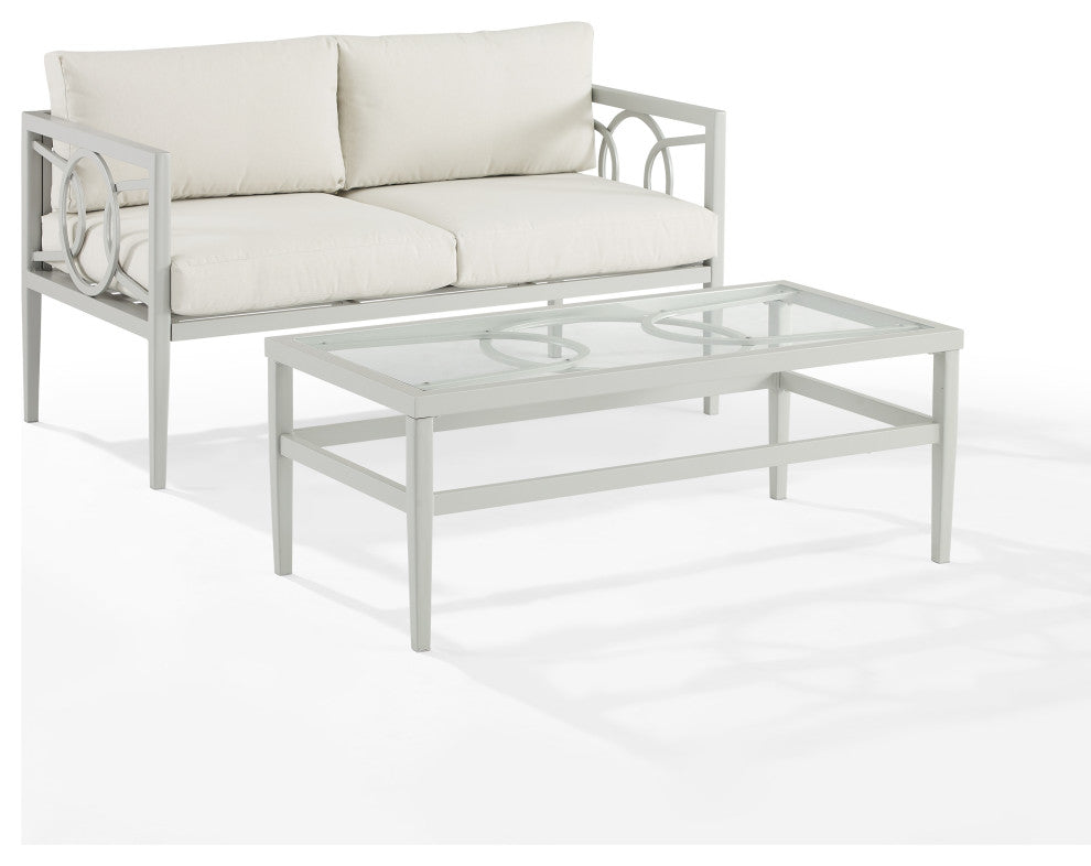 Ashford 2Pc Outdoor Metal Conversation Set