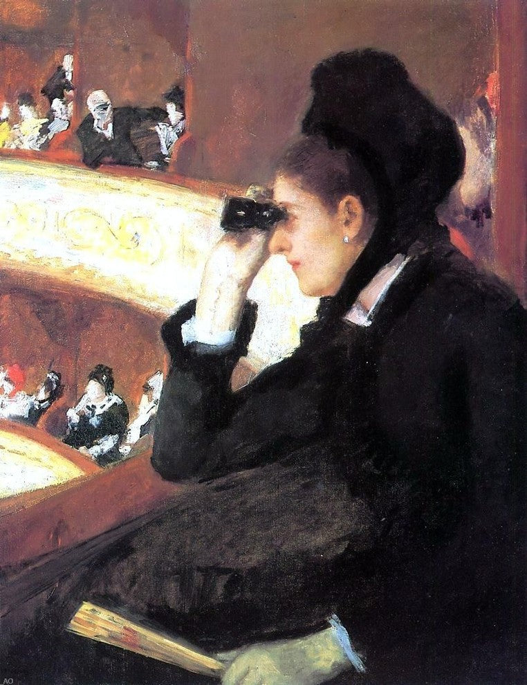 Mary Cassatt At the Francais- a Sketch (also known as At the Opera) Ca