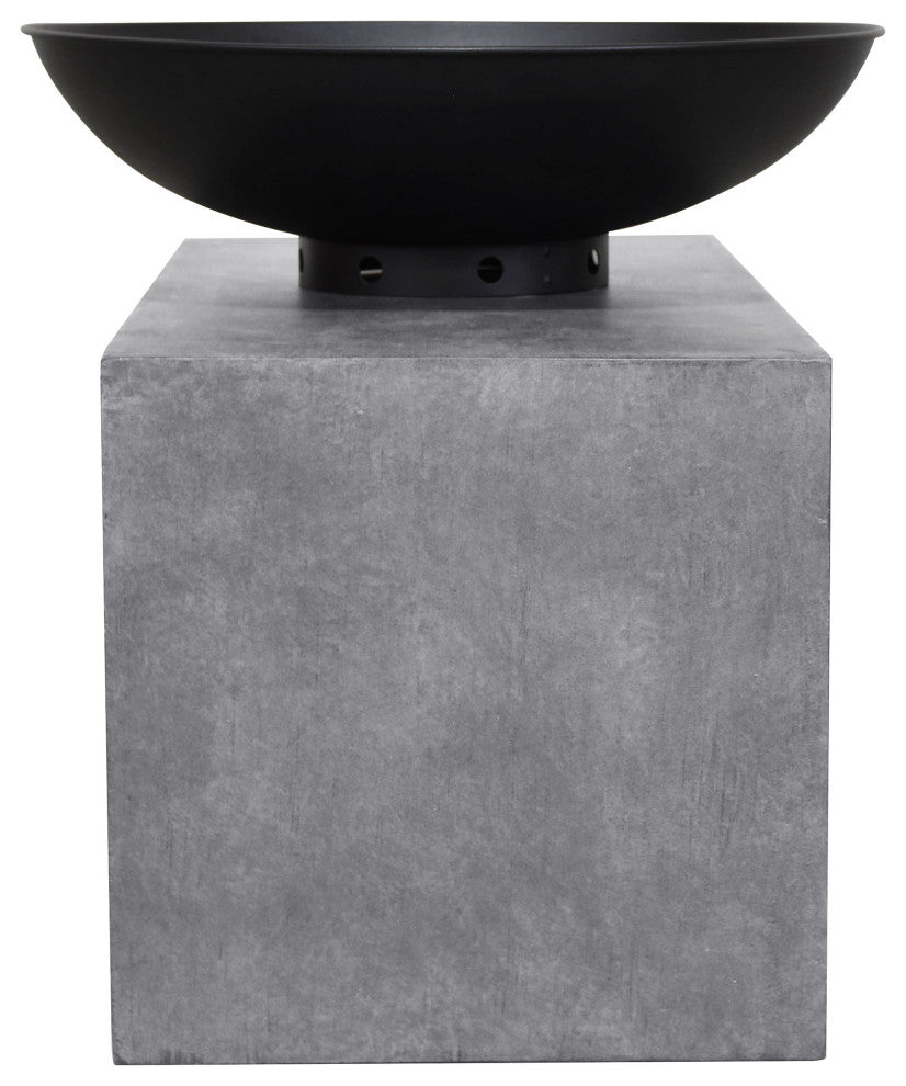Astella Midas Fire Console, Gray Cement