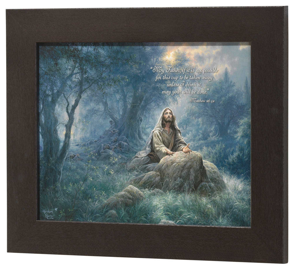 Framed Art, Jesus Gethsemane Matt 26:42
