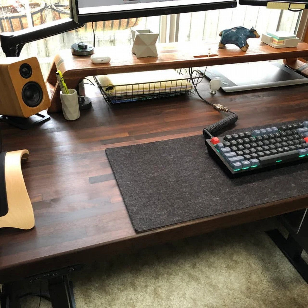 Custom Edge Grain Butcher Block Table Top, Workbench, Desk Top, Walnut