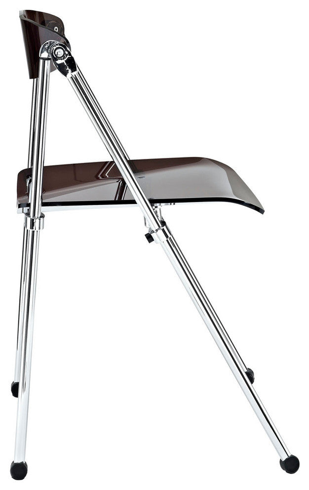 Modern Contemporary Living Room Folding Chair Smoke