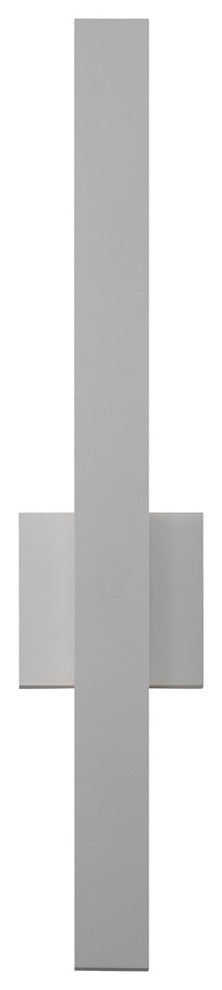 Sword Inside-Out 24" LED Sconce Textured Gray With Textured Gray Alumi