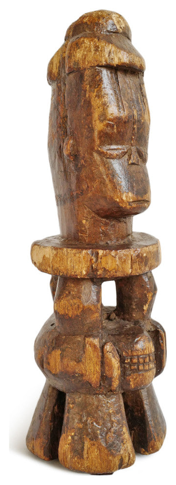 Consigned Ivory Coast Colonial Wood Figure