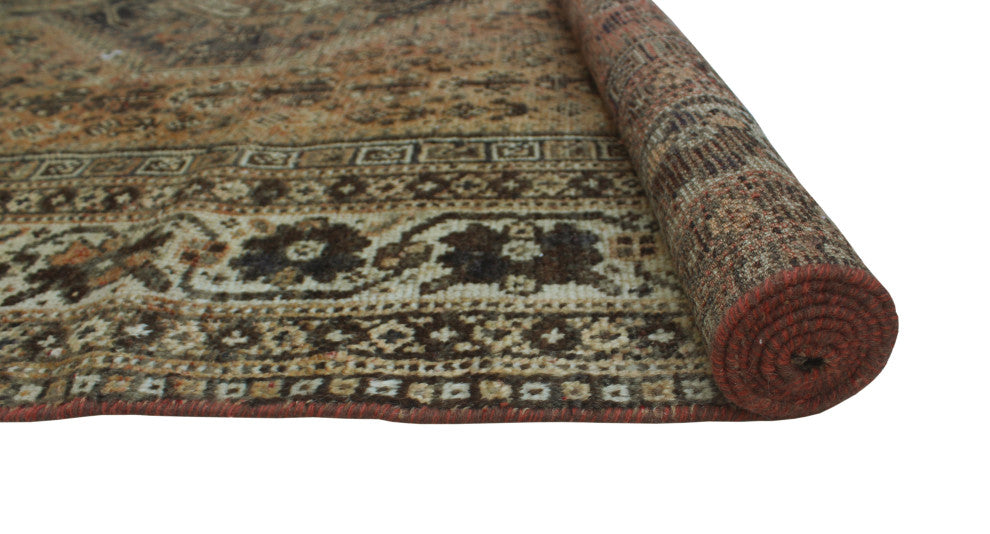Fine Vintage Distressed Boda Rust Rug