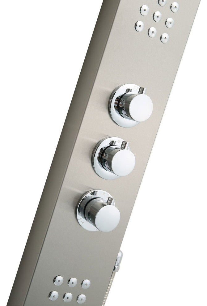 Shower Panel Column, Massage Jets LSP3-B With Rain Shower Head