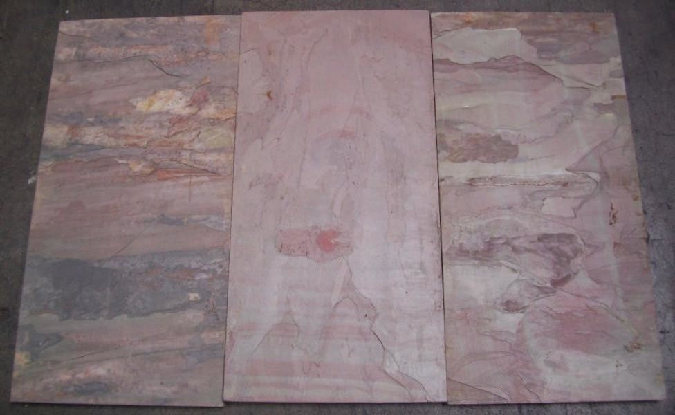 Burnt Sienna Slate, Natural Cleft Face, Gauged Back Finish, 12"x24", S