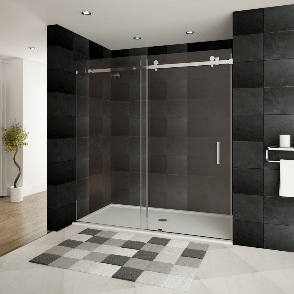 Shower Doors, Semi-Frameless, 8mm Clear Tempered Glass, ULTRA-B Collec