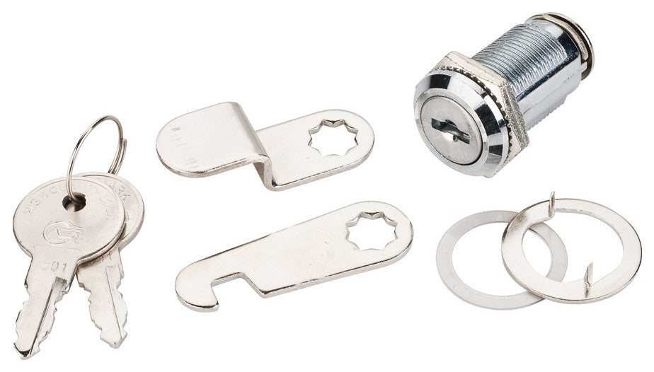 Hardware Resources 78739 1-1/2 Inch Cam Lock for Cabinets - Keyed - Ch