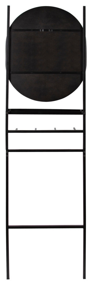 Noka Mirror Leaning Ladder Black 18x5x67