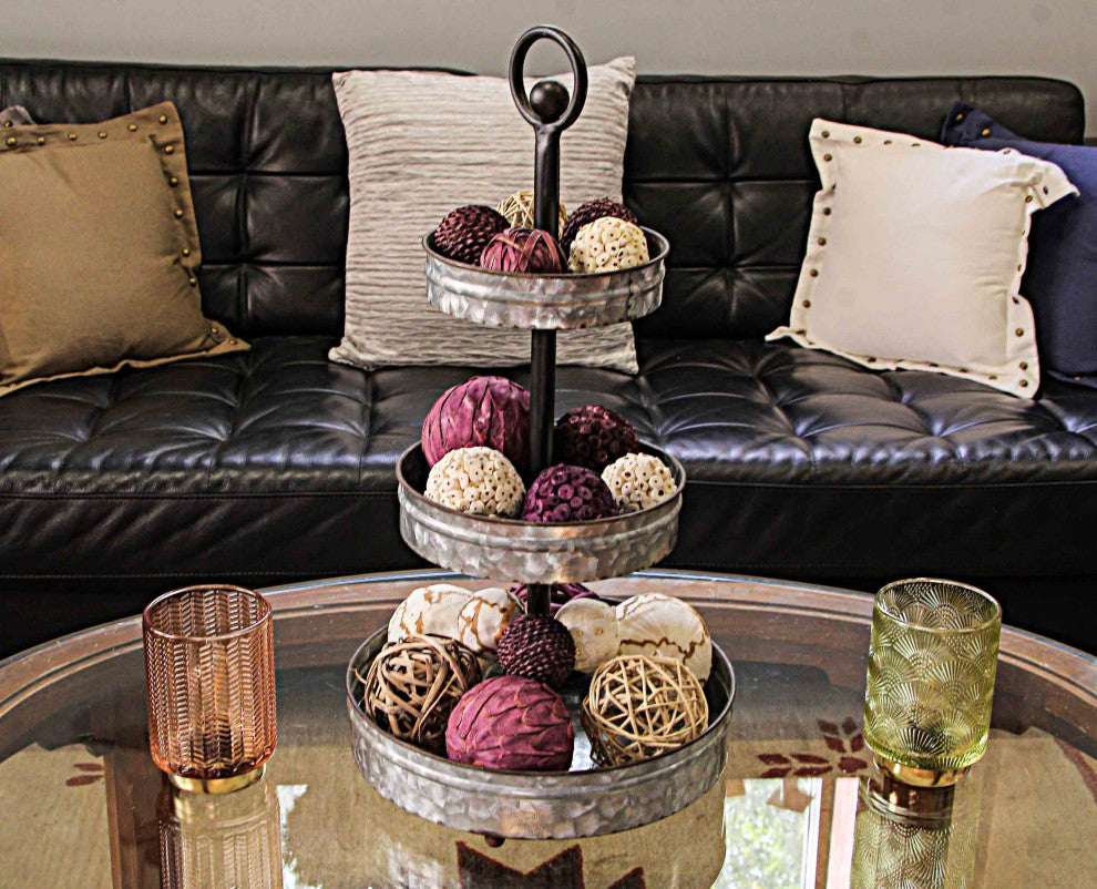 18 Pc. Exotic Dried Organic Decorative Spheres