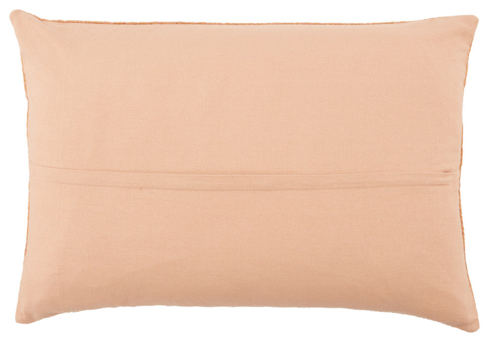 Jaipur Living Milton Rose and Terracotta Geometric Poly Fill Lumbar Pi